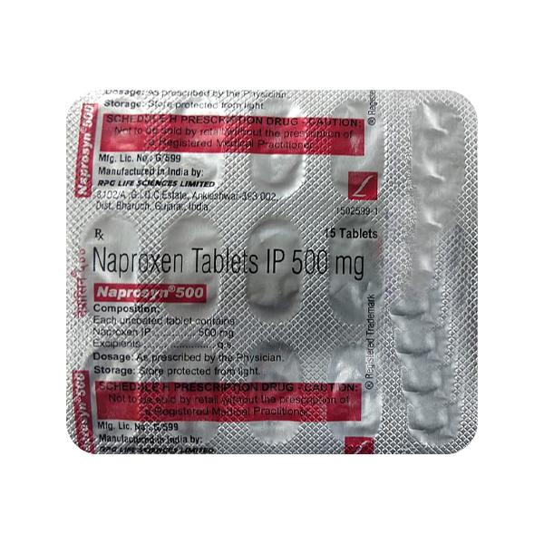 Naprosyn 500mg Tablet 15'S : Uses, Side Effects, Price | Netmeds