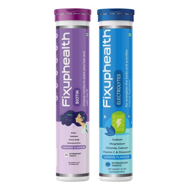 Buy FixUpHealth Biotin Effervescent Tablet - Orange Flavour 20s ...