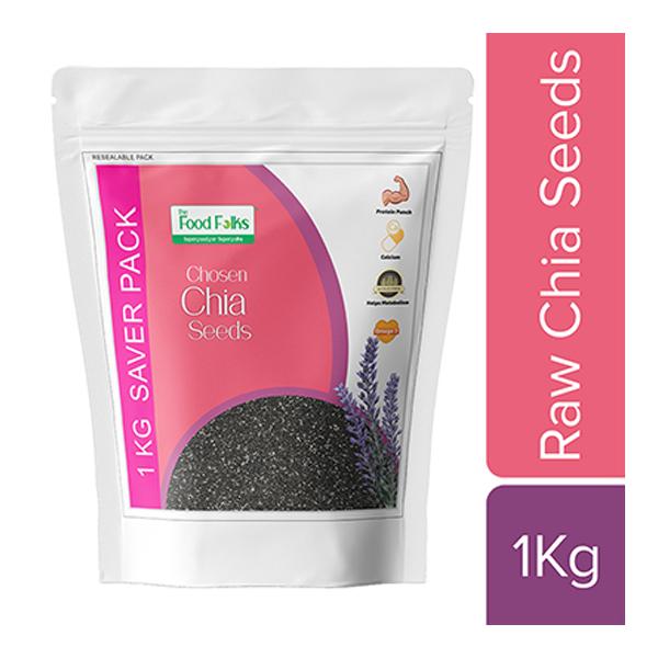 The Food Folks Chosen Raw Chia Seeds 1 kg