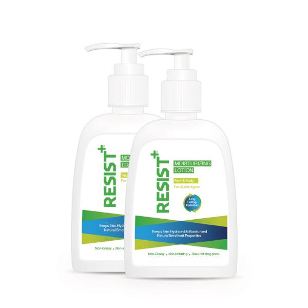 RESIST+ Moisturizing Lotion Face And Body (Pack of 2 X 450 gm) 1's ...
