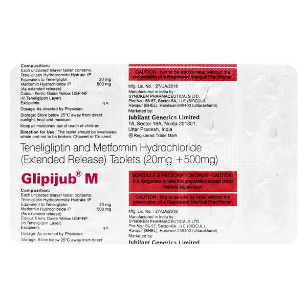 Glipijub M Tablet 10'S