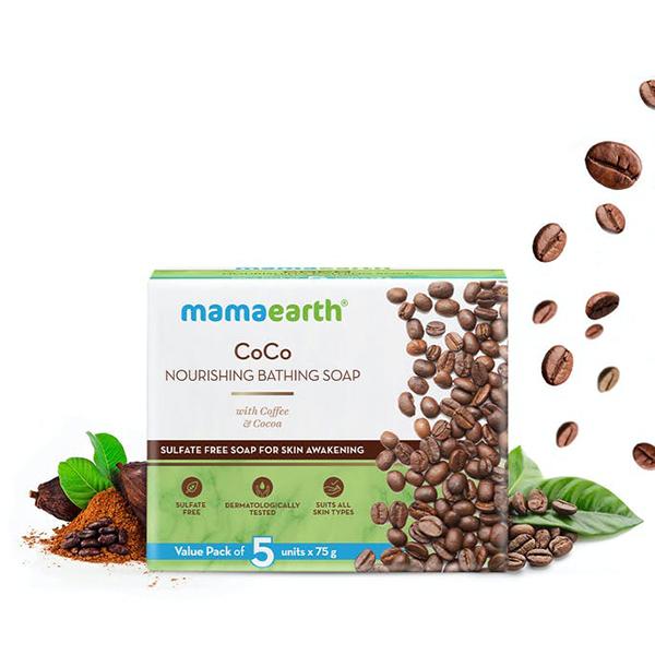Buy Mamaearth CoCo Nourishing Bathing Soap with Coffee & Cocoa, Sulfate ...