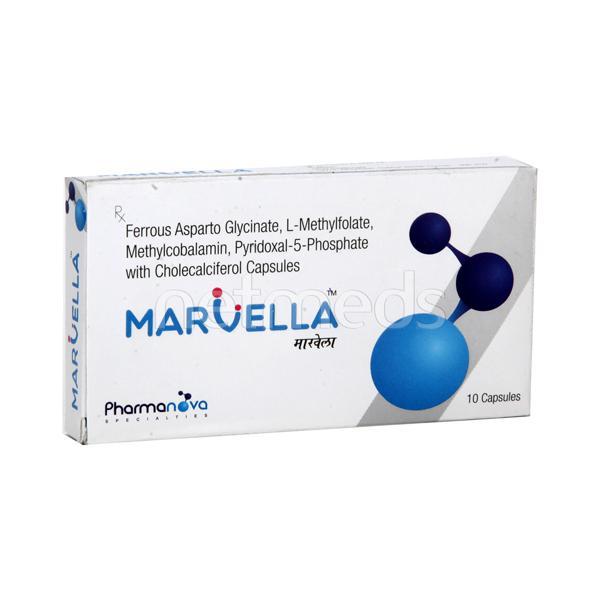 Marvella Capsule 10'S Price, Uses, Side effects, Substitutes | Netmeds