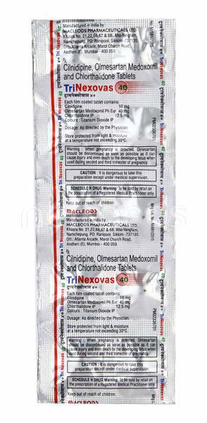 Trinexovas 40mg Tablet 10'S : Price, Uses, Side Effects | Netmeds