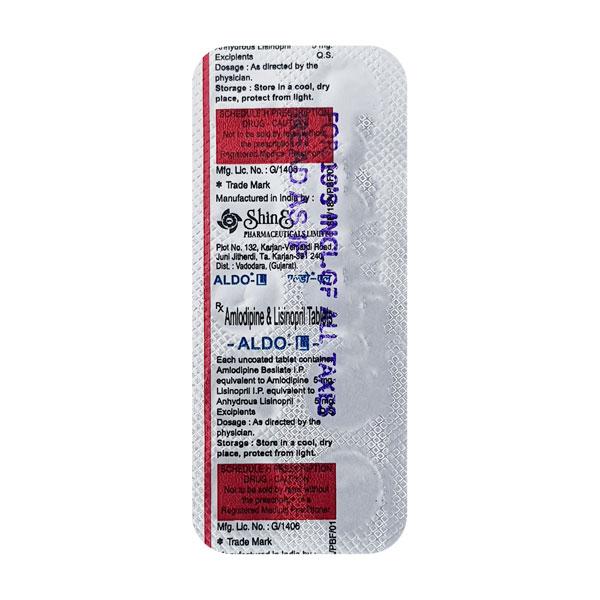 ALDO L Tablet 10's : Price, Uses, Side Effects | Netmeds