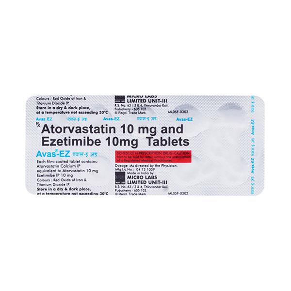 Avas EZ 10mg Tablet 10'S