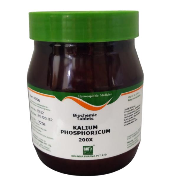 Buy Bio-India's Biochemic Tablet - Kalium Phosphoricum 200X 450 gm ...