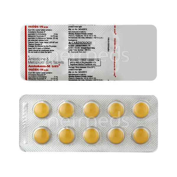 Amlokem M 5/25mg Tablet 10'S