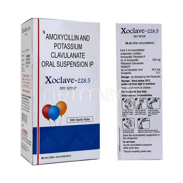 Buy Xoclave 228.5 Dry Syrup 30ml Online at Upto 25% OFF | Netmeds