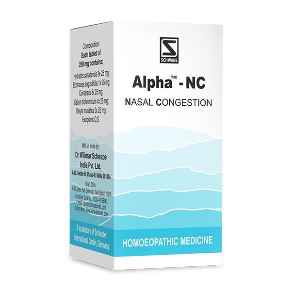 Buy Dr. Willmar Schwabe Alpha - Nasal Congestion Tablet 20 gm Online at ...