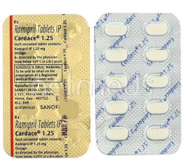 Cardace 1.25mg Tablet 10'S