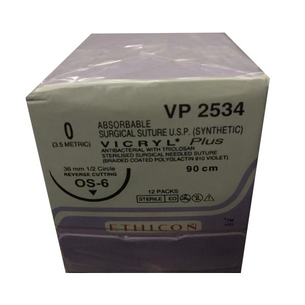 Johnson & Johnson Ethicon Vicryl Plus Absorbable Surgical Suture (90 cm ...