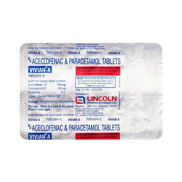 Vivian A Tablet 10'S Price, Uses, Side effects, Substitutes | Netmeds