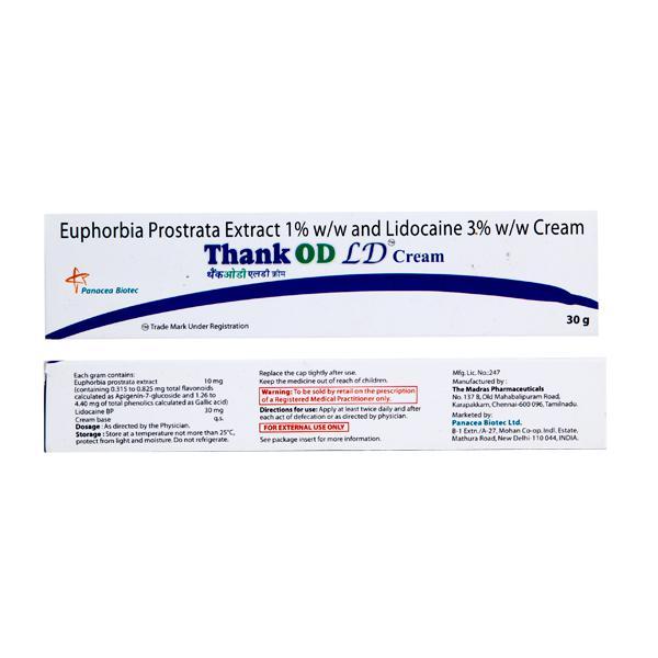 Thank OD LD Cream 30gm Price, Uses, Side effects, Substitutes | Netmeds