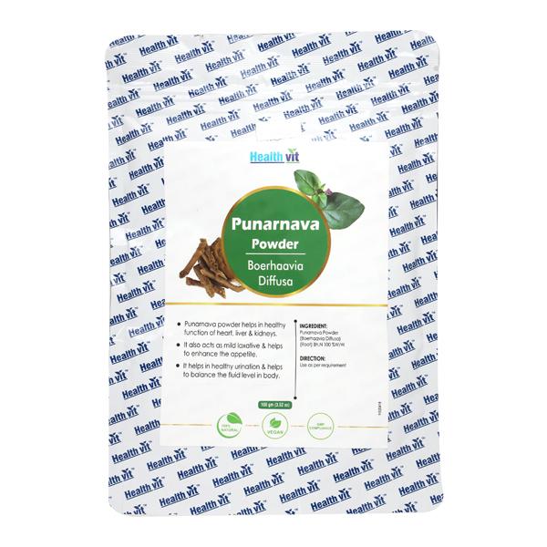 HealthVit Natural Punarnava Powder (Boerhavia Diffusa) 100 gm online at ...