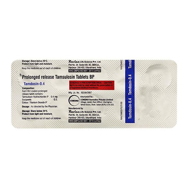 TAMDOSIN 0.4mg Tablet 10's