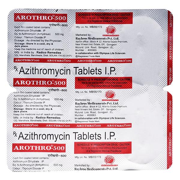 AROTHRO 500 Tablet 3's Price, Uses, Side effects, Substitutes | Netmeds