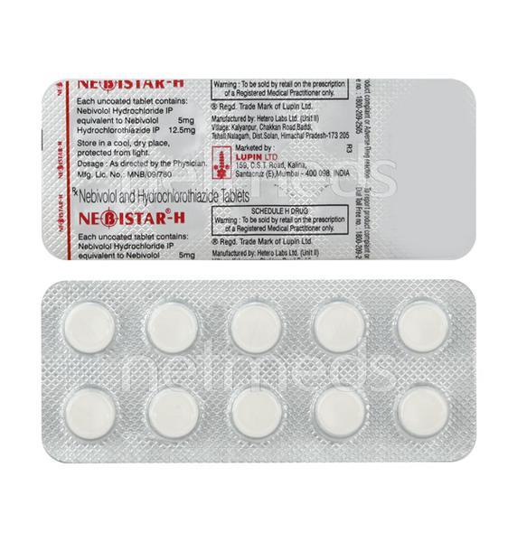 Nebistar H Tablet 10'S : Uses, Side Effects, Price | Netmeds