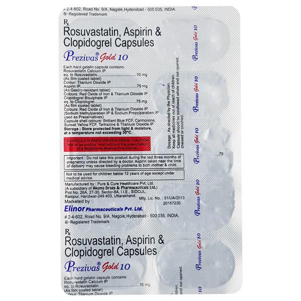 Buy PREZIVAS GOLD Capsule 10's Online at Upto 25% OFF | Netmeds