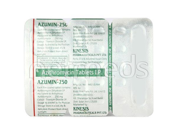 Azumin 250mg Tablet 6'S