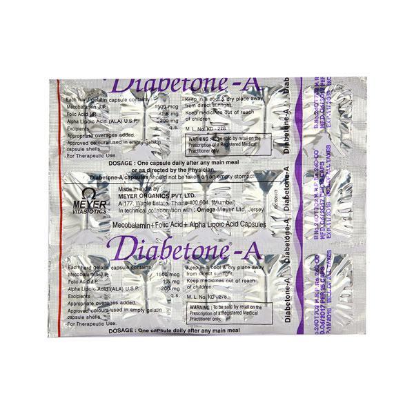 Diabetone A Capsule 15'S