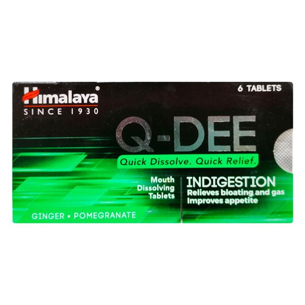 Buy Himalaya Q Dee Indigestion Tablet - Ginger & Pomegranate 6's Online ...