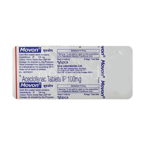 Movon 100mg Tablet 10'S
