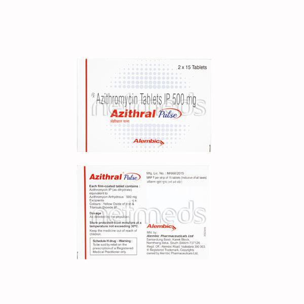 Azithral Pulse 500mg Tablet 15'S Price, Uses, Side effects, Substitutes ...