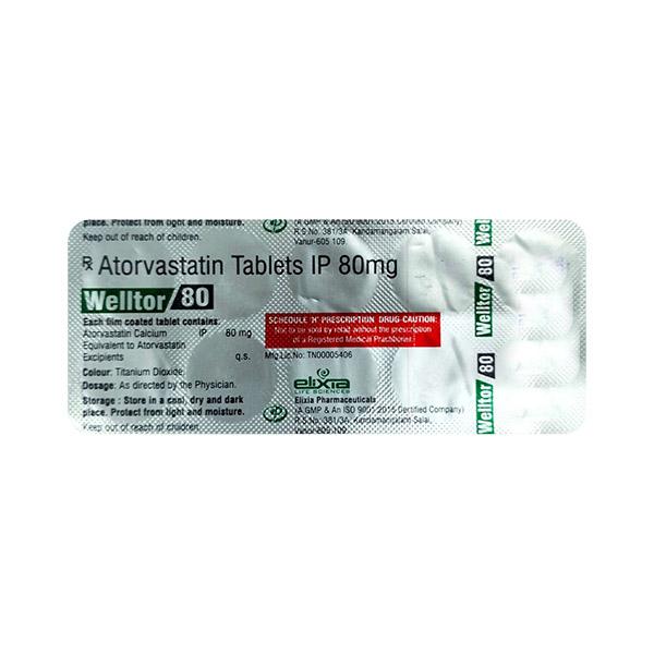 WELLTOR 80mg Tablet 10's