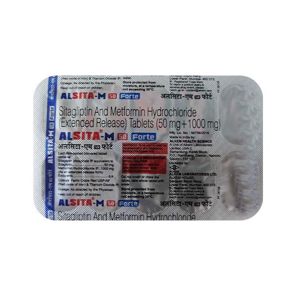 Buy ALSITA M 50 FORTE Tablet 10's Online at Upto 25% OFF | Netmeds
