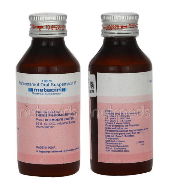 Metacin Suspension 100ml