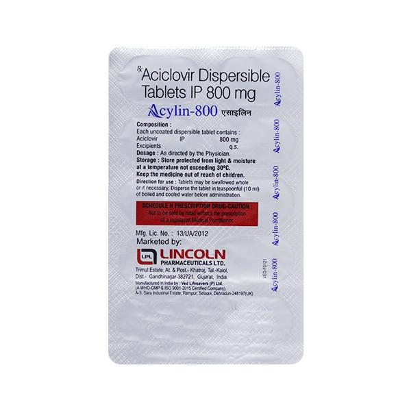 Acylin 800mg Tablet 10'S
