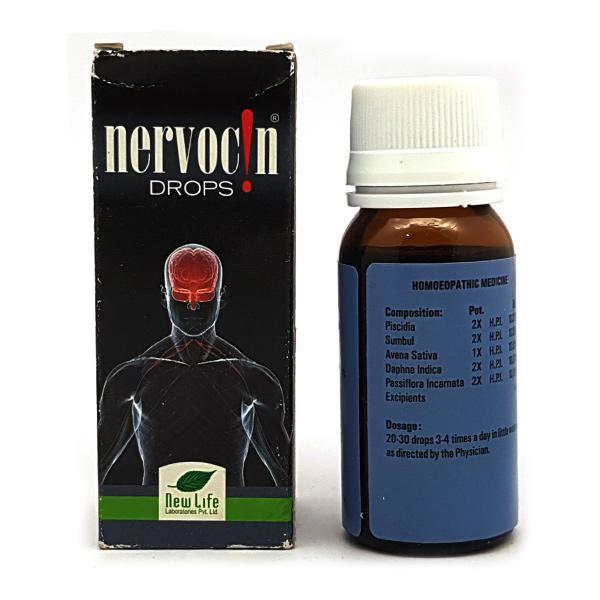 Buy New Life Nervocin Drops 30 ml online at best price-Homeopathy