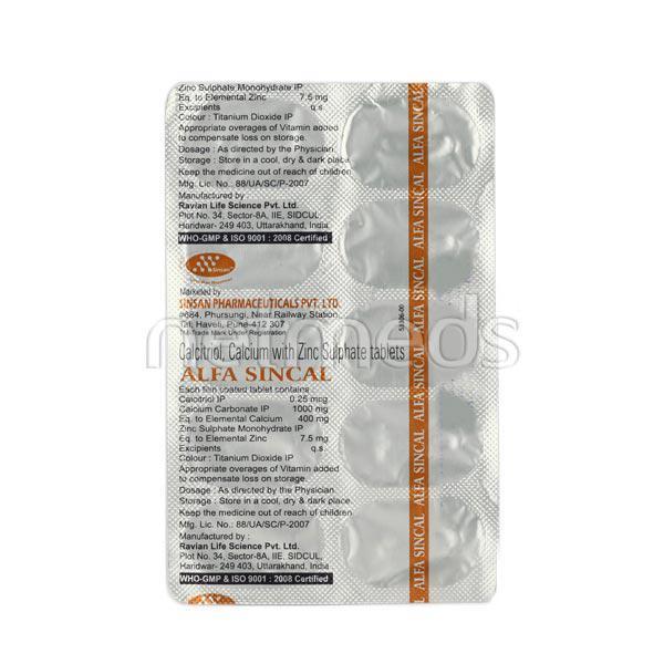Alfa Sincal Tablet 10'S