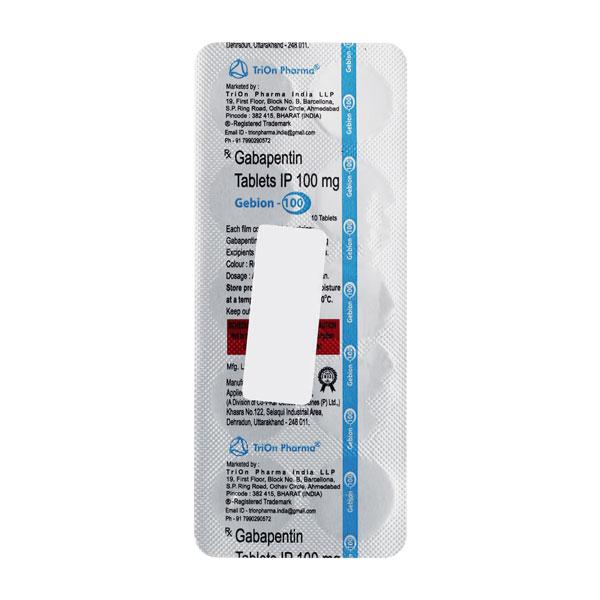 GEBION 100 Tablet 10's Price, Uses, Side effects, Substitutes | Netmeds