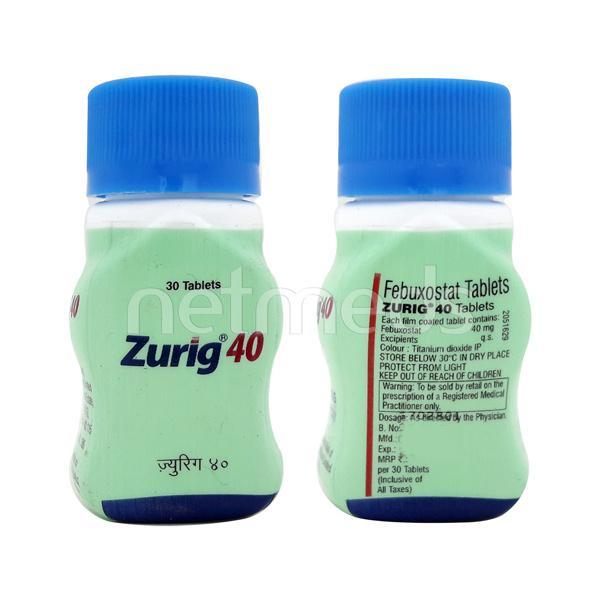 Zurig 40mg Tablet 30'S