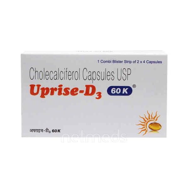 Uprise D3 60K Capsule 4'S : Uses, Side Effects, Price | Netmeds