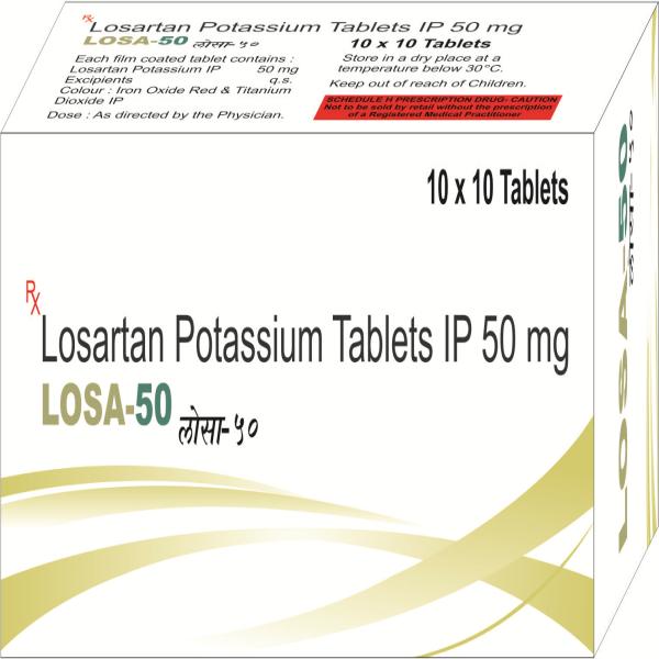 LOSA 50MG TABLET 10'S : Uses, Side Effects, Price | Netmeds