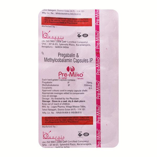 PRE MIKO Capsule 10's Price, Uses, Side effects, Substitutes | Netmeds
