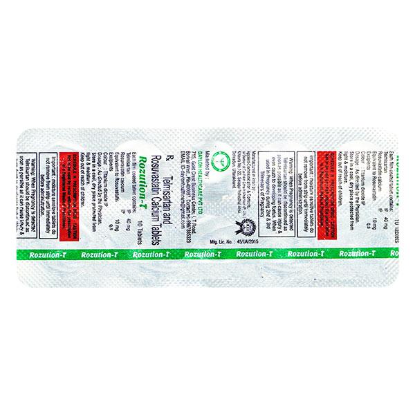 ROZUTION T Tablet 10's Price, Uses, Side effects, Substitutes | Netmeds