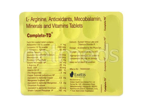 Complete TD Tablet 15'S - Price, Uses, Side Effects | Netmeds