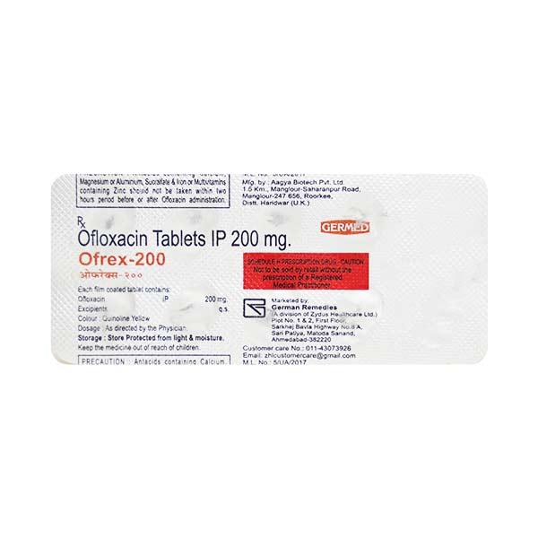 Ofrex 200mg Tablet 10'S
