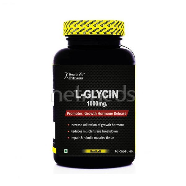 HealthVit Fitness L-Glycine 1000 mg Capsules 60's online at best price ...