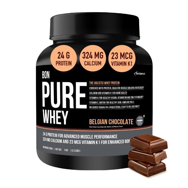 Integrace BON Pure Whey Protein Powder - Belgian Chocolate 1 kg