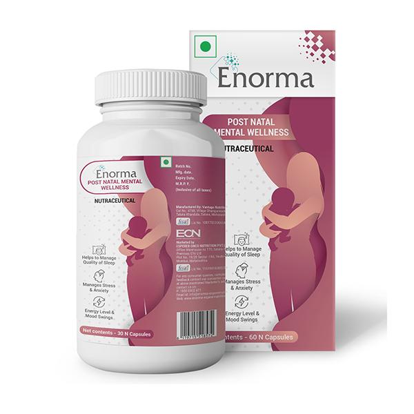 Enorma Post Natal Mental Wellness Capsule 30's Online at Best Price ...