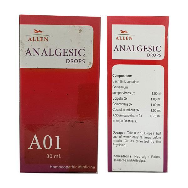 Allen A01 Analgesic Drops 30 ml online at best price-Homeopathy