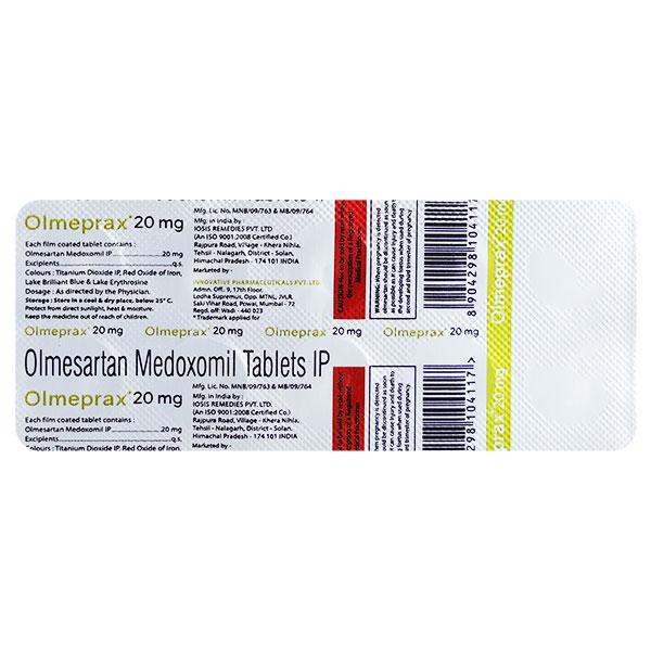 OLMEPRAX 20 Tablet 10's