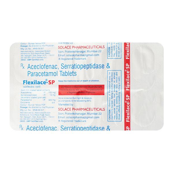 FLEXILACE SP Tablet 10's : Price, Uses, Side Effects | Netmeds