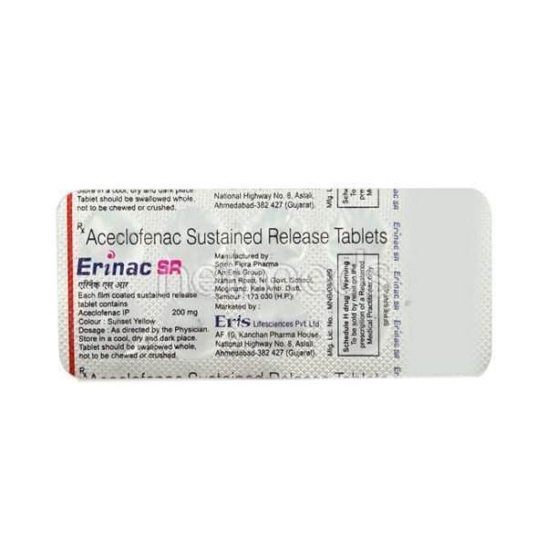 Erinac SR Tablet 10'S