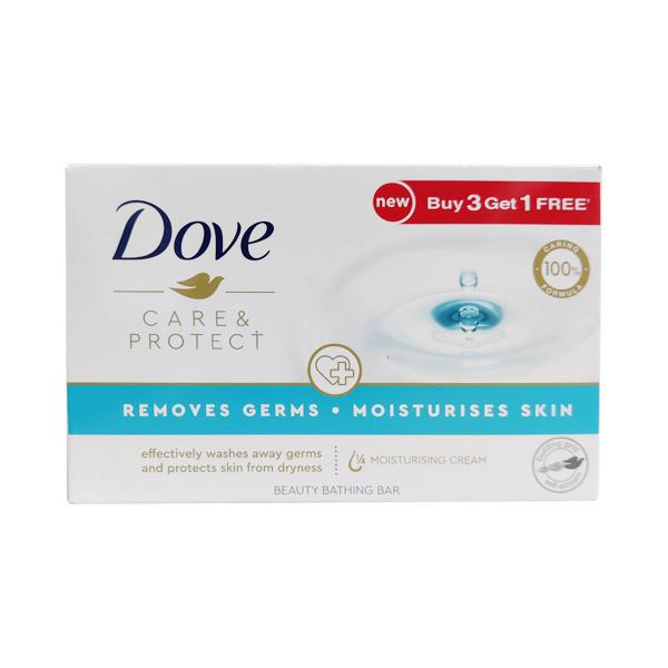 Buy Dove Care & Protect Beauty Bathing Bar Soap 100 gm (Buy 3 Get 1 ...